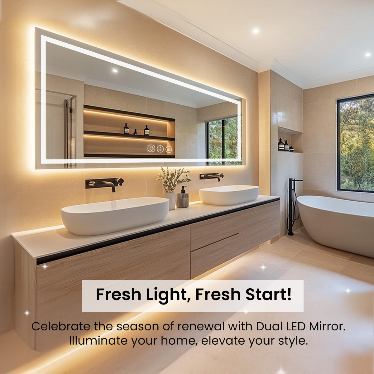 Amorho LED Mirror | Minimalistic Design Meets Exquisite Craftsmanship