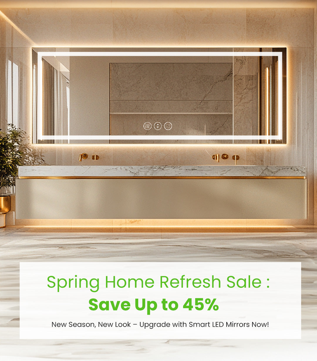 Amorho LED Mirror | Minimalistic Design Meets Exquisite Craftsmanship