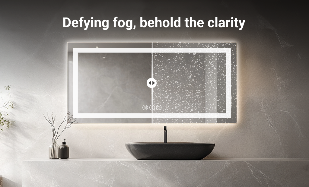 Amorho LED Mirror with Front & Backlit 60 to 80 in