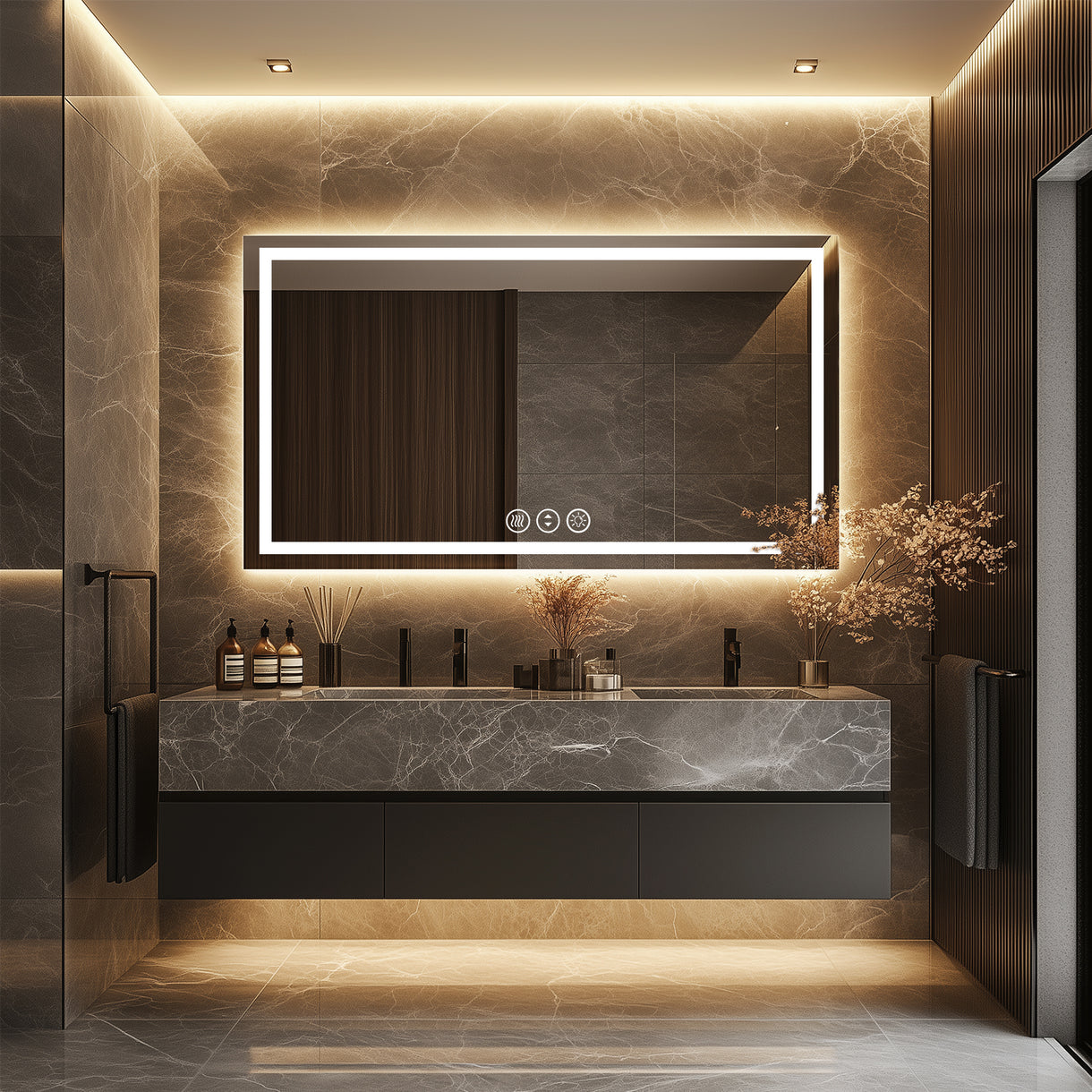 Amorho LED Mirror Large Sized with Front & Backlit