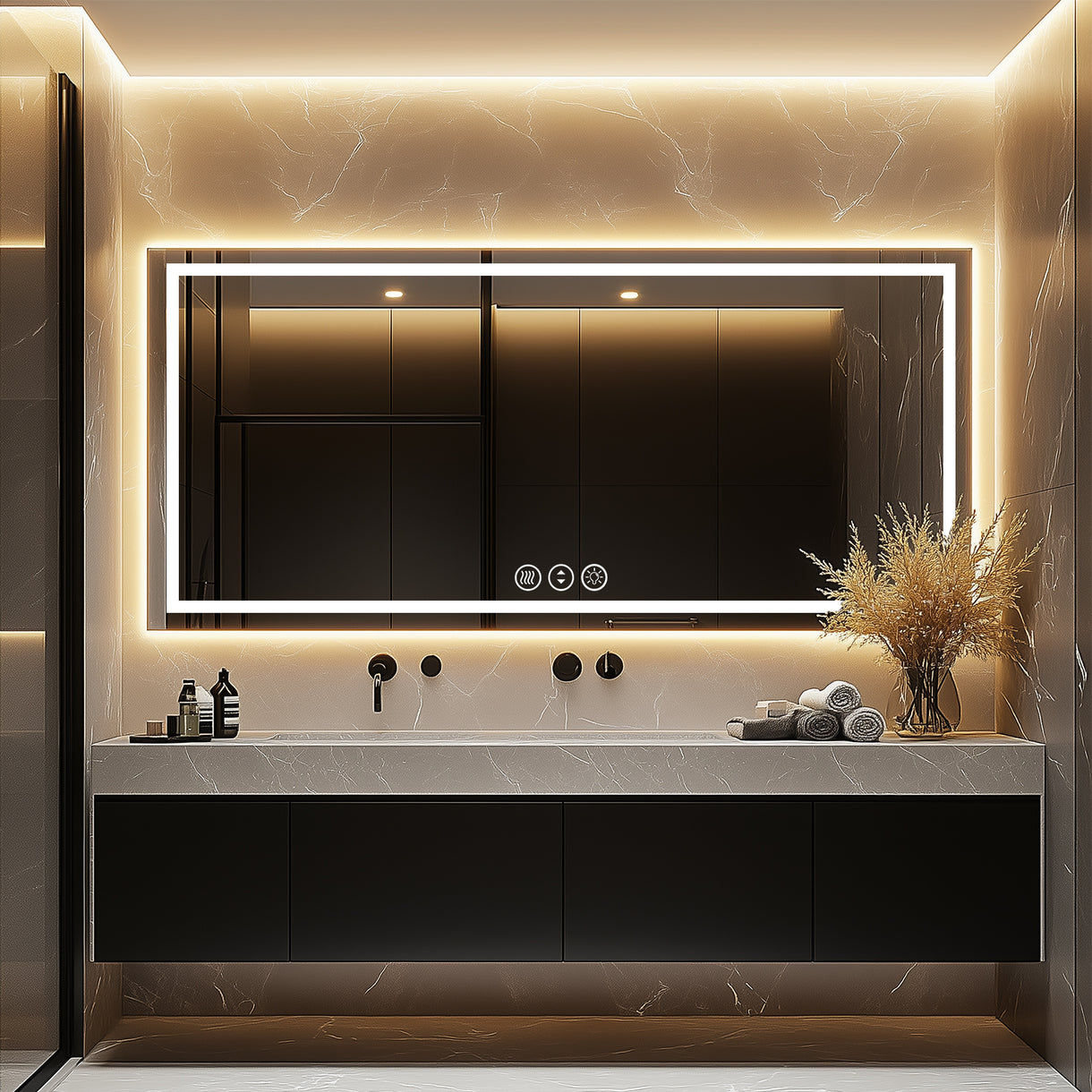 Amorho LED Mirror Large Sized with Front & Backlit