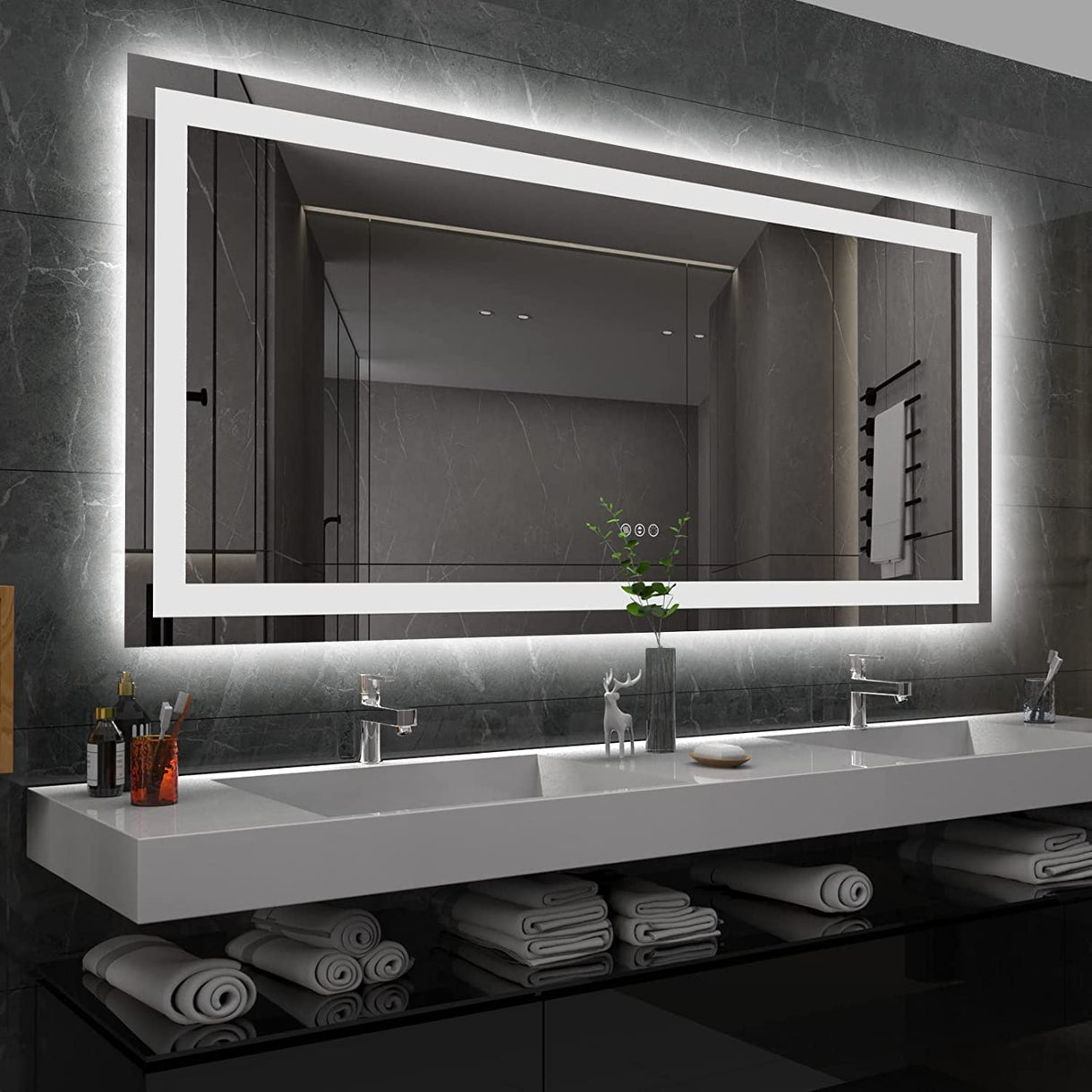 Amorho LED Mirror with Front & Backlit